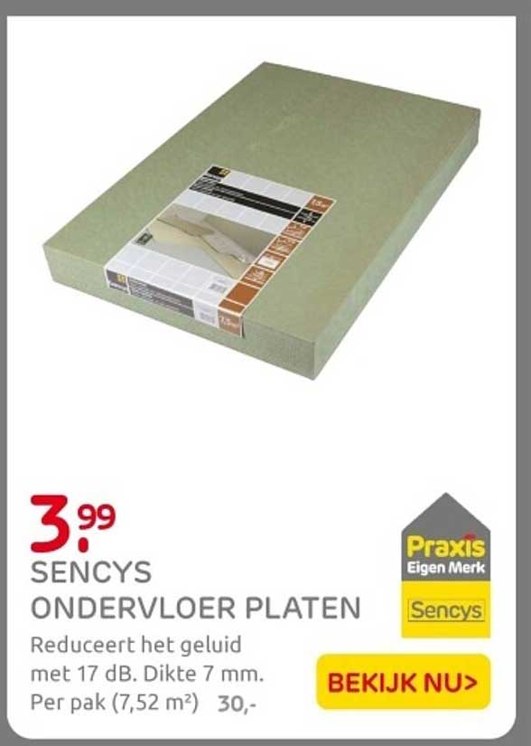 Sencys Ondervloer Platen Aanbieding bij Praxis - FolderFeest.nl