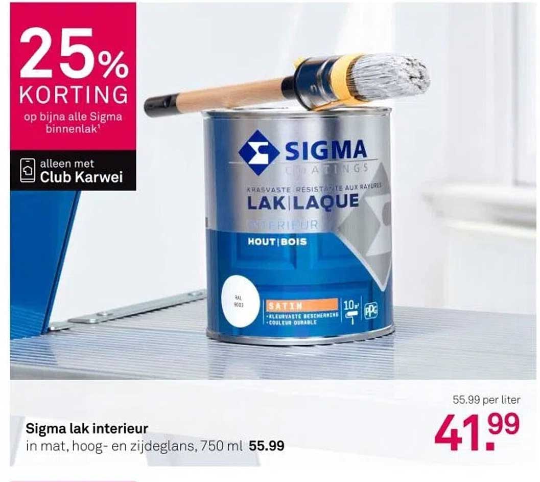 Sigma Lak Interieur Aanbieding bij Karwei - FolderFeest.nl
