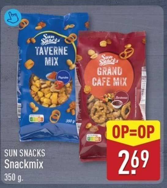 Sun Snacks Snackmix Aanbieding bij ALDI - FolderFeest.nl