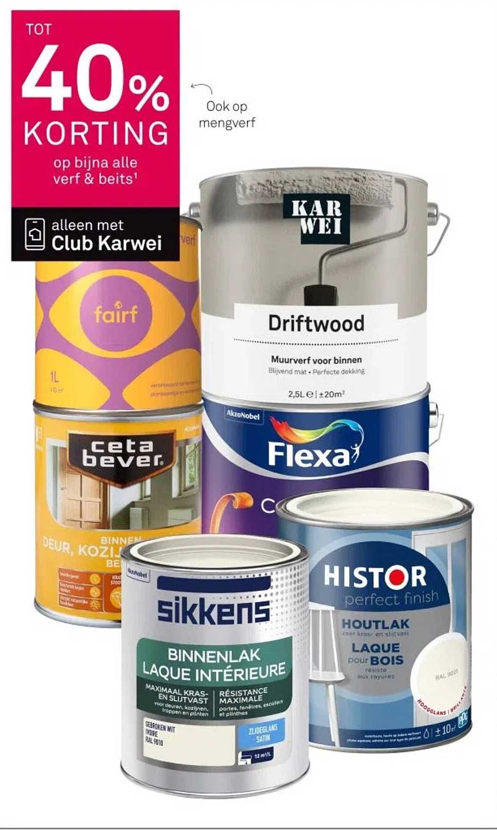 Tot 40% Korting Op Bijna Alle Verf & Beits Aanbieding bij Karwei ...