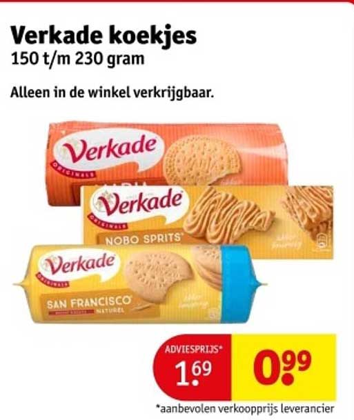Verkade Koekjes Aanbieding bij Kruidvat - FolderFeest.nl