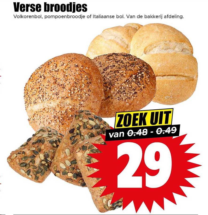 Verse Broodjes Aanbieding bij Dirk - FolderFeest.nl