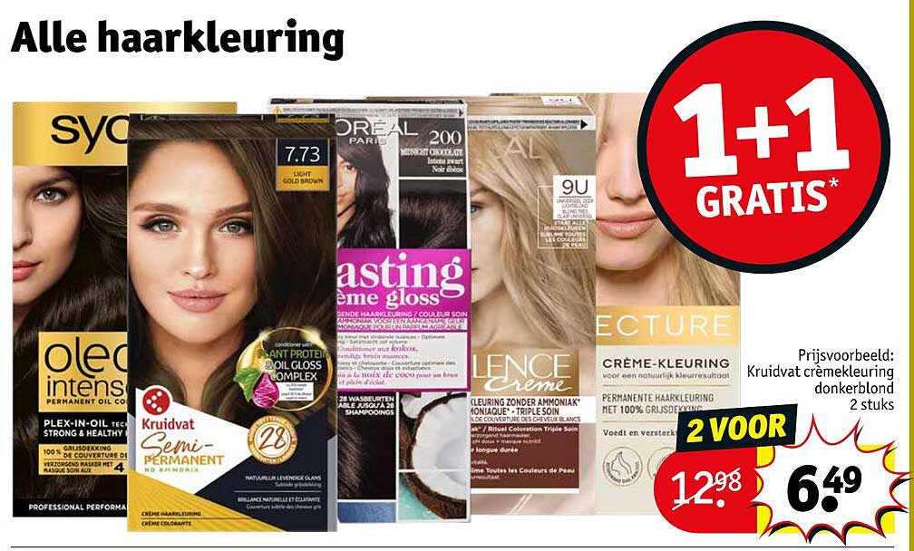 Alle Haarkleuring aanbieding bij Kruidvat