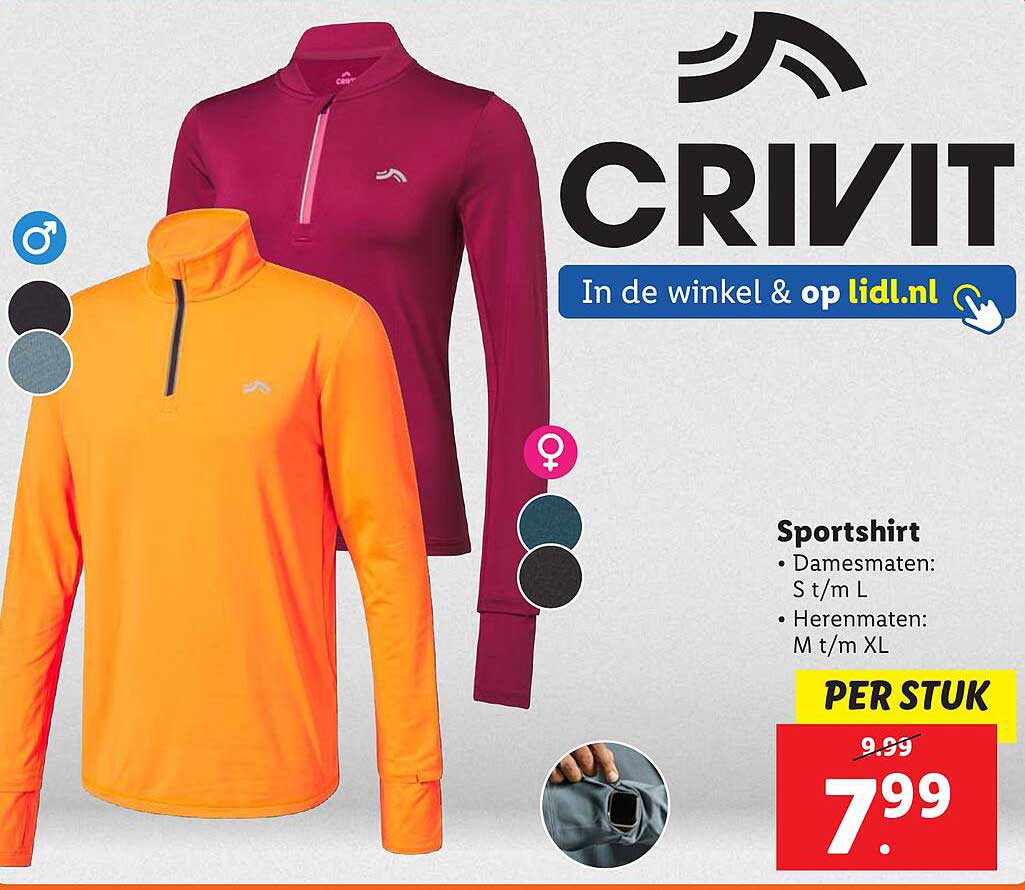 Crivit Sportshirt Aanbieding bij Lidl - FolderFeest.nl