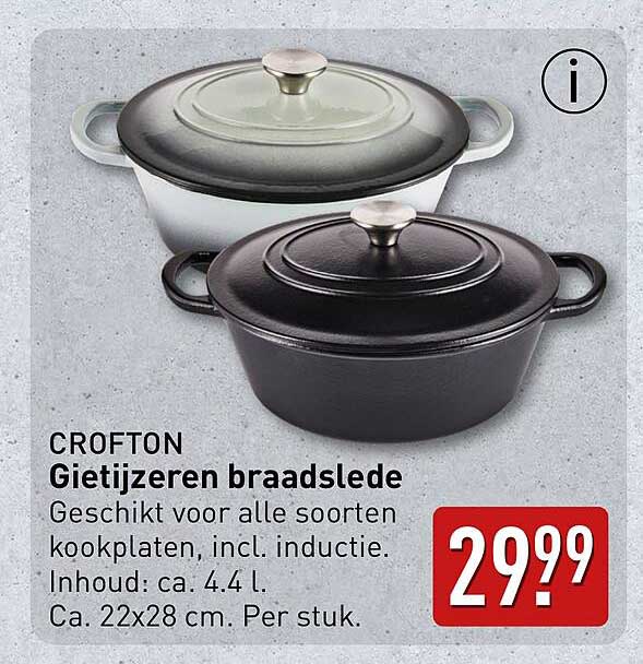 Crofton Gietijzeren Braadslede Aanbieding bij ALDI - FolderFeest.nl