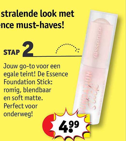 Essence Foundation Stick aanbieding bij Kruidvat