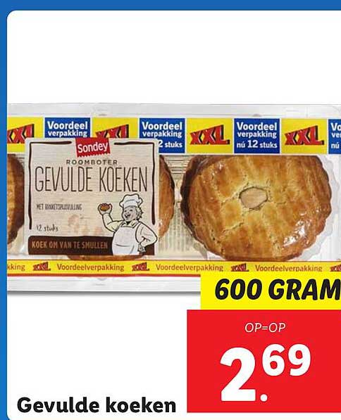 Gevulde Koeken Aanbieding bij Lidl - FolderFeest.nl