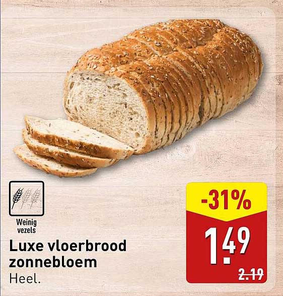 Luxe Vloerbrood Zonnebloem Aanbieding bij ALDI - FolderFeest.nl