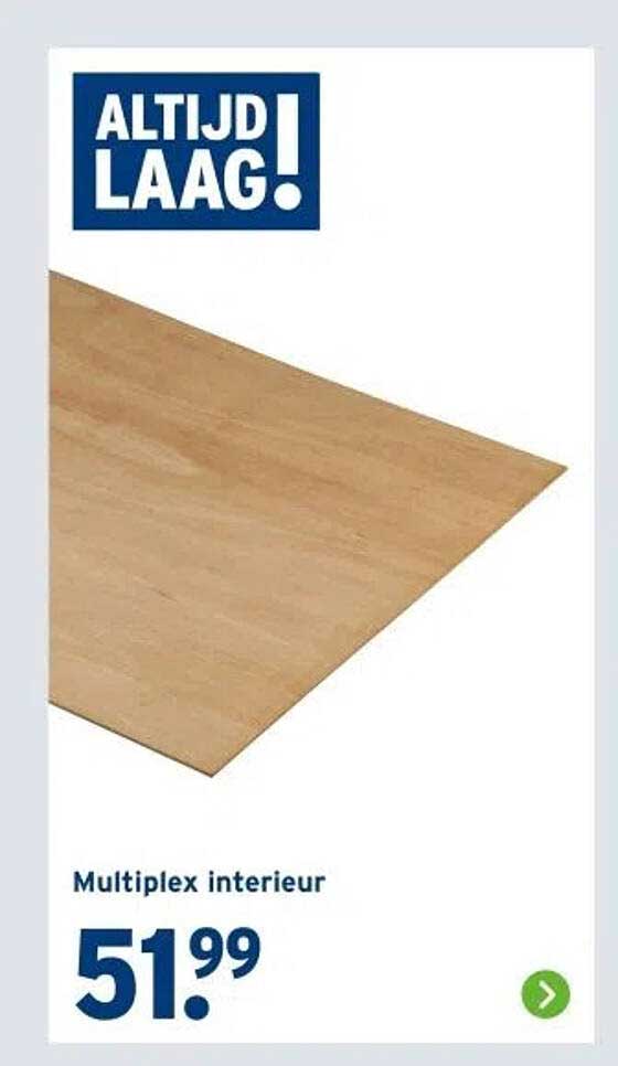 Multiplex Interieur aanbieding bij GAMMA