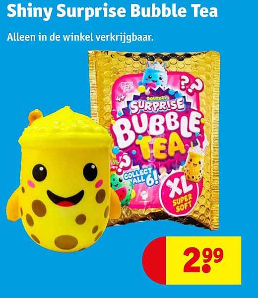 Shiny Surprise Bubble Tea aanbieding bij Kruidvat