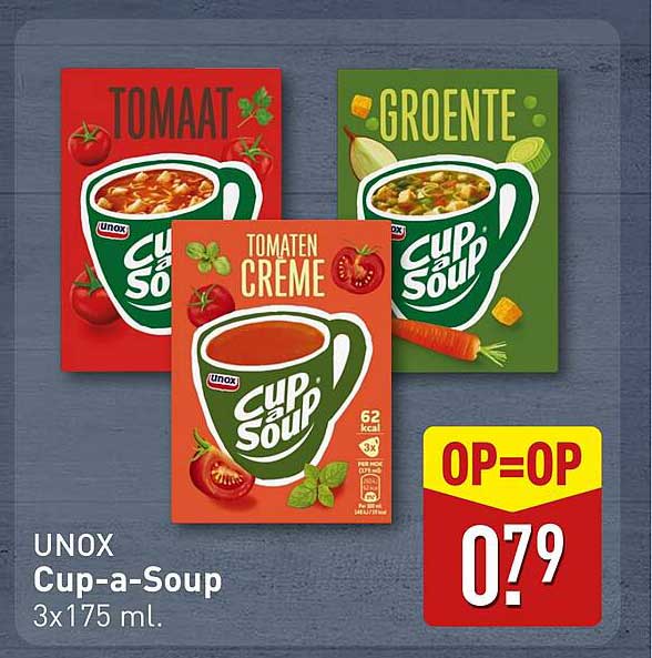 Unox Cup-A-Soup aanbieding bij ALDI