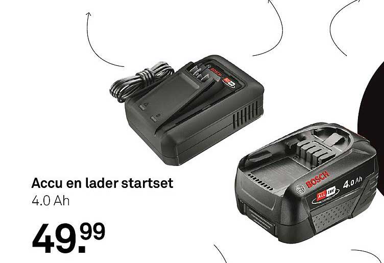 Accu En Lader Startset 4.0 Ah Aanbieding bij Karwei - FolderFeest.nl
