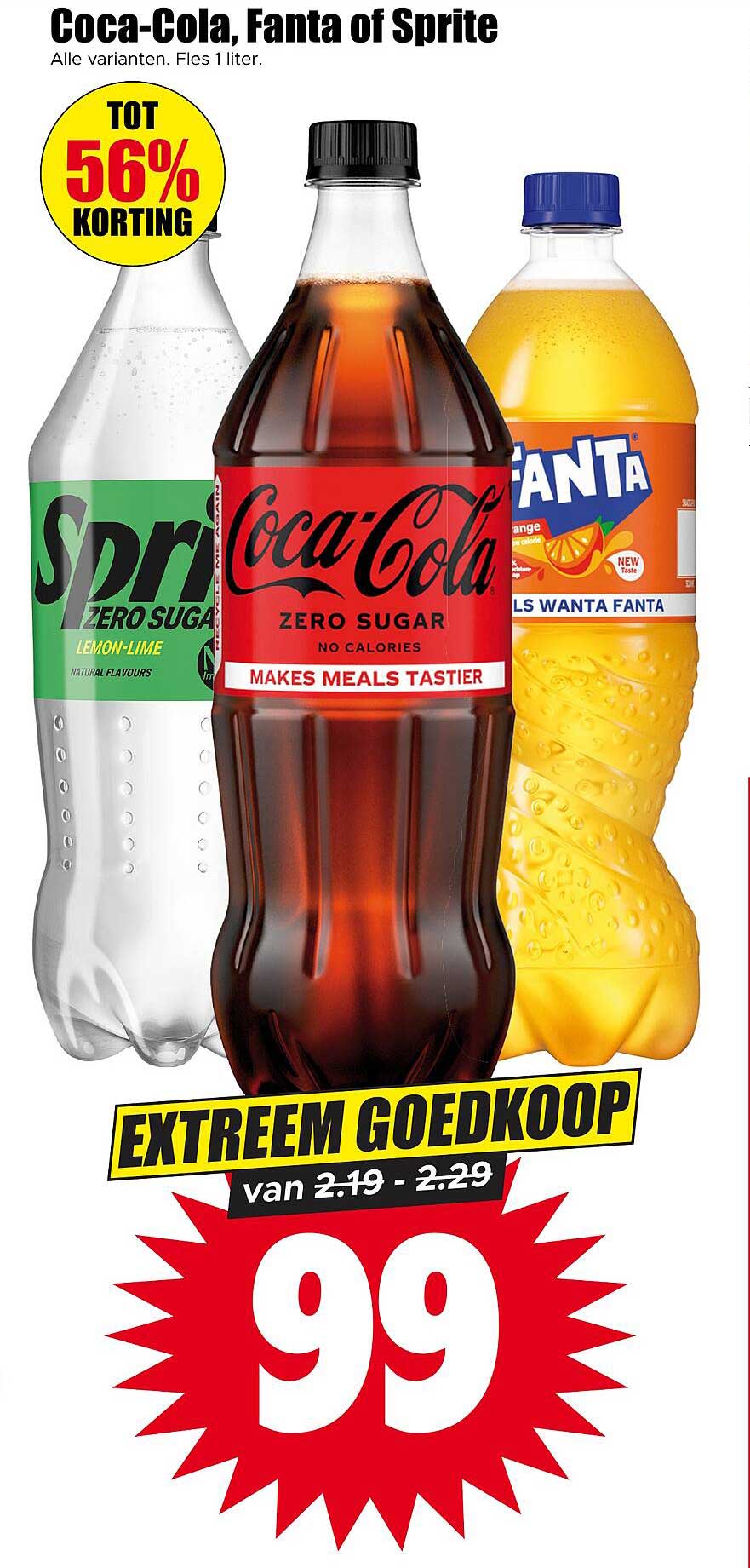 Coca-Cola, Fanta Of Sprite Aanbieding bij Dirk - FolderFeest.nl