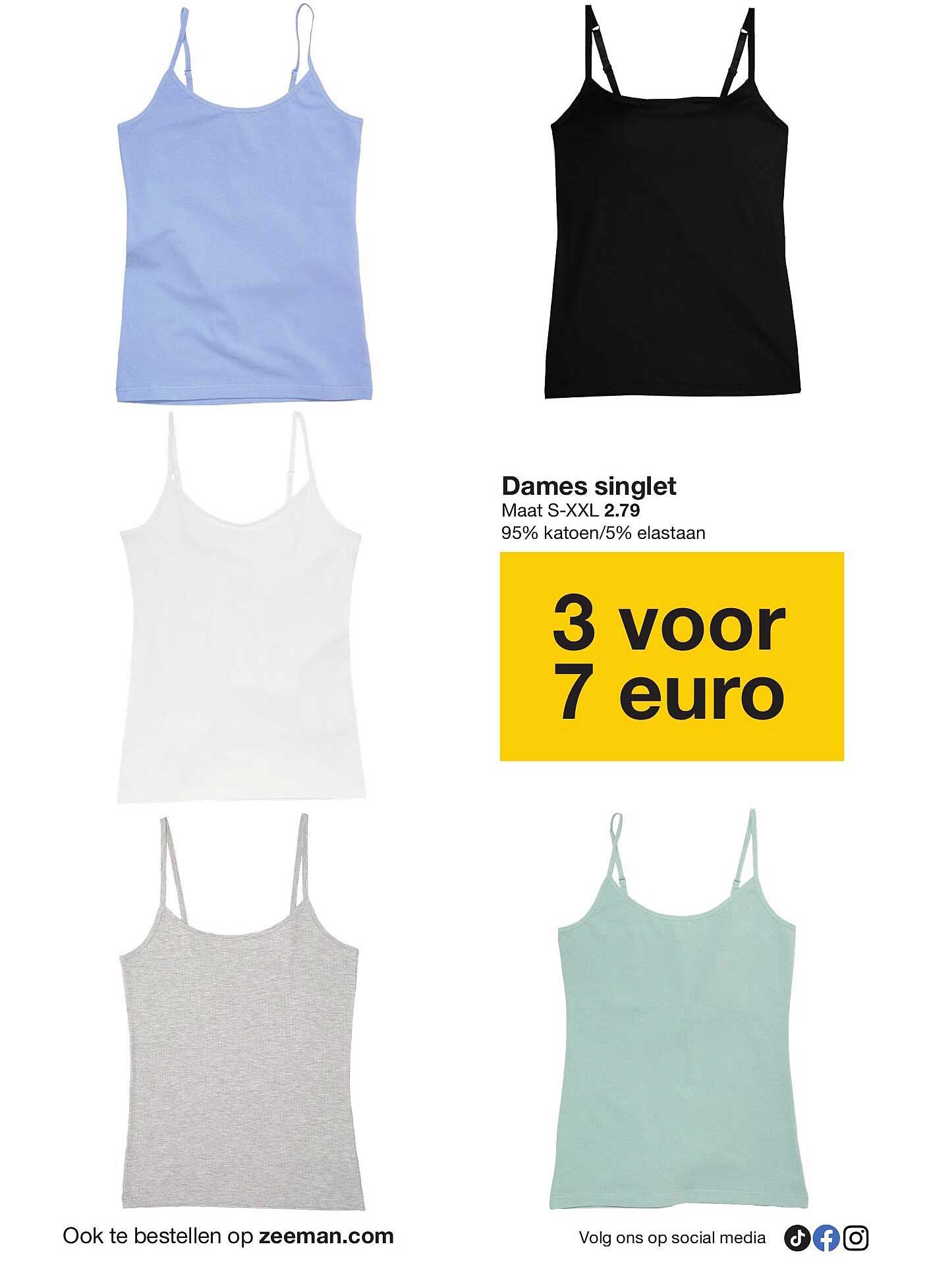 Dames Singlet Aanbieding bij Zeeman - FolderFeest.nl