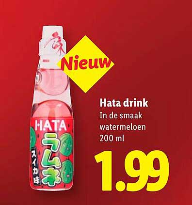 Hata Drink Aanbieding bij Lidl - FolderFeest.nl