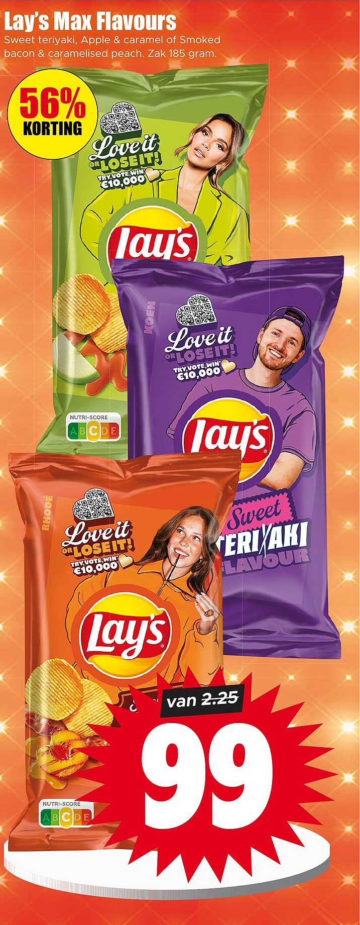 Lay's Max Flavours Aanbieding bij Dirk - FolderFeest.nl