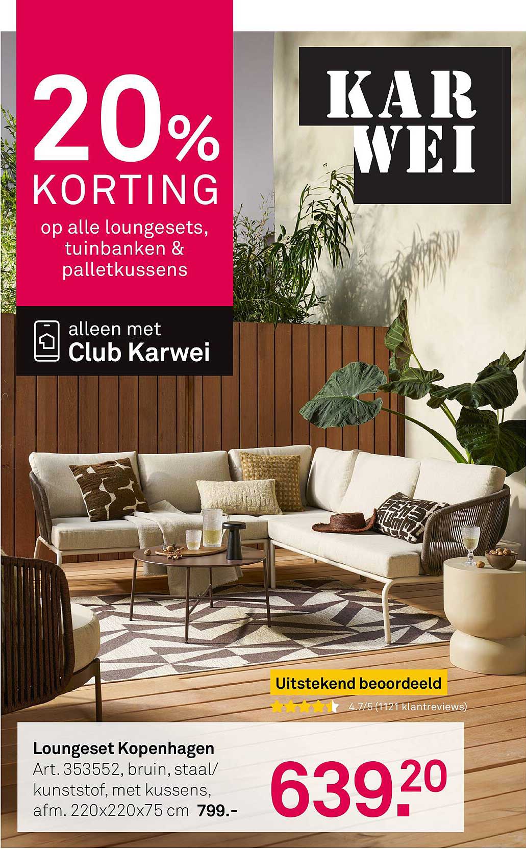 Loungeset Kopenhagen Aanbieding bij Karwei - FolderFeest.nl