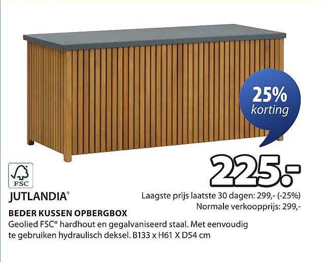 Beder Kussen Opbergbox aanbieding bij Jysk