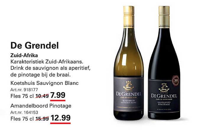 De Grendel aanbieding bij Sligro