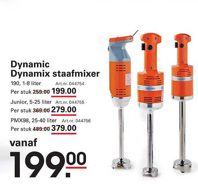 Dynamic Dynamix Staafmixer aanbieding bij Sligro