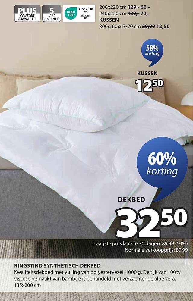 Kussen 12,50 aanbieding bij Jysk