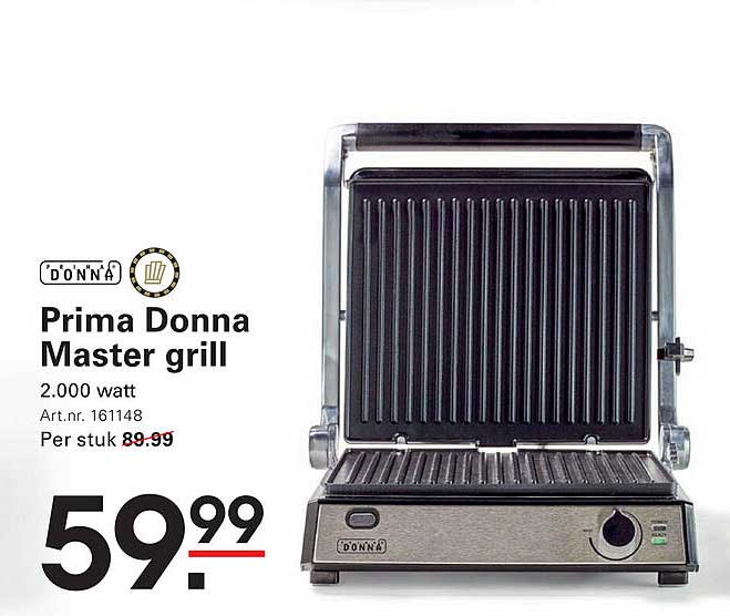 Prima Donna Master Grill Aanbieding bij Sligro - FolderFeest.nl