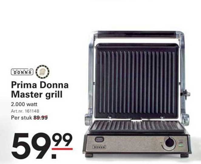 Prima Donna Master Grill aanbieding bij Sligro