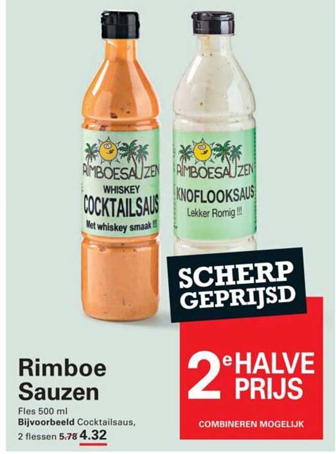 Rimboe Sauzen aanbieding bij Sligro