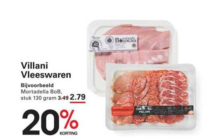 Villani Vleeswaren Aanbieding bij Sligro - FolderFeest.nl