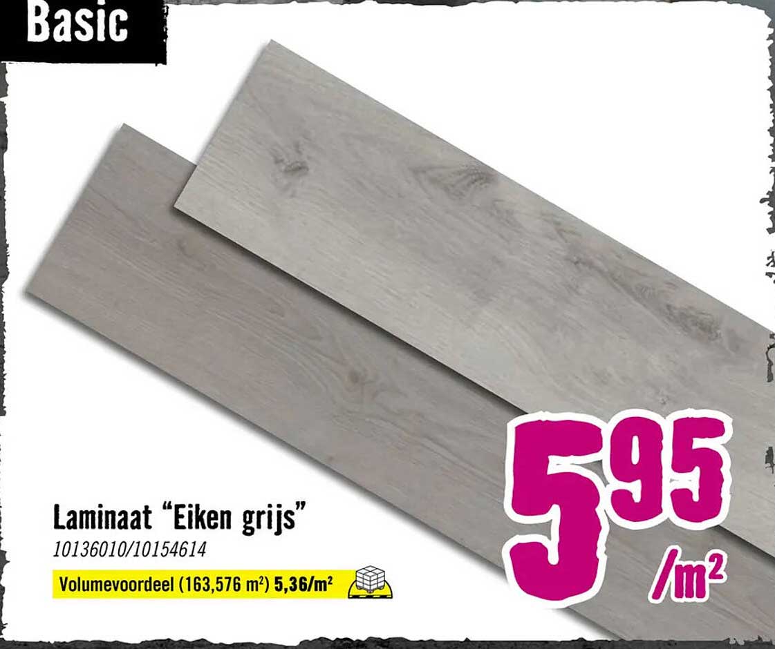 Laminaat “Eiken Grijs” Aanbieding bij Hornbach - FolderFeest.nl