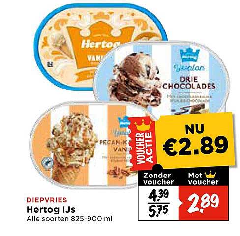 Hertog Ijs - Nu €2.89 Aanbieding bij Vomar - FolderFeest.nl