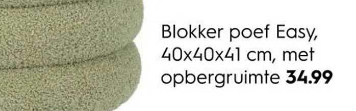Blokker Poef Easy aanbieding bij Blokker
