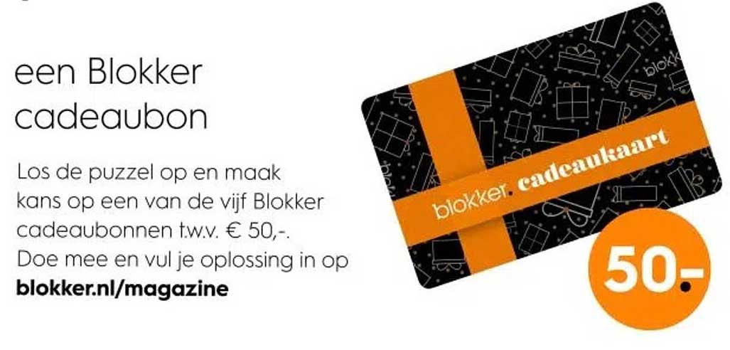 Een Blokker Cadeaubon aanbieding bij Blokker