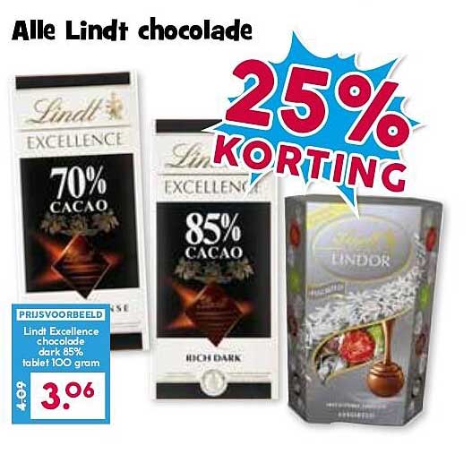 Alle Lindt Chocolade Aanbieding bij Boon's Markt - FolderFeest.nl