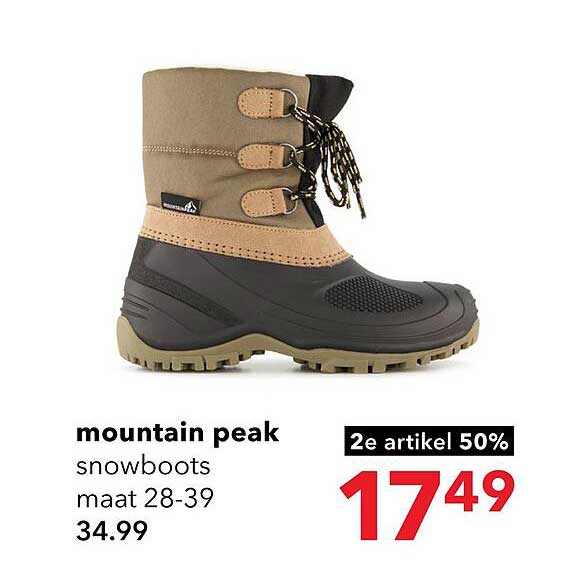 Mountain Peak Snowboots Maat 25-31 Aanbieding bij Scapino - FolderFeest.nl