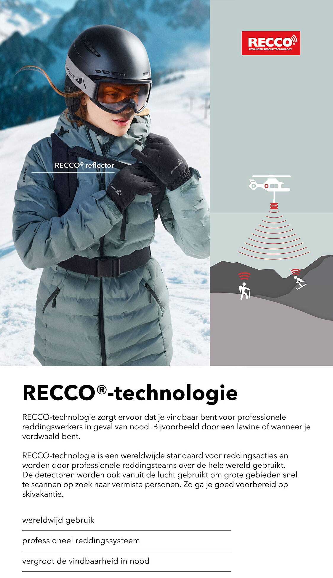 Recco®-Technologie Aanbieding bij Scapino - FolderFeest.nl