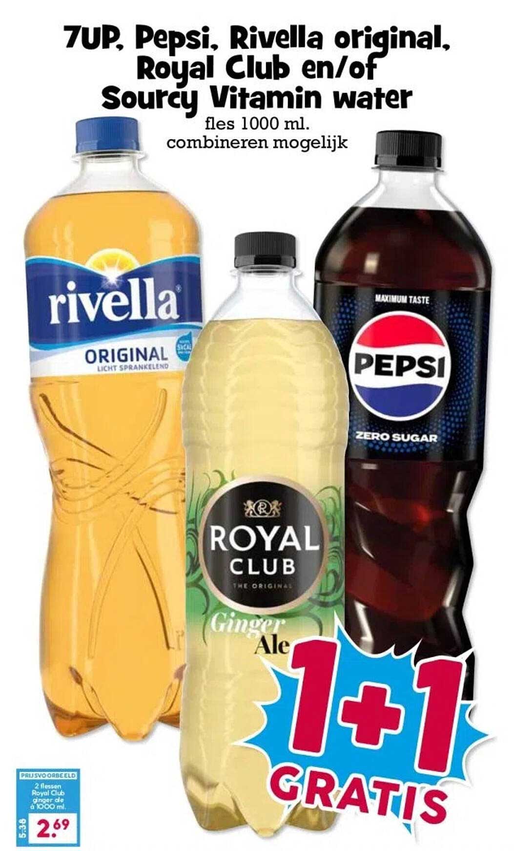 7Up, Pepsi, Rivella Original, Royal Club En/Of Sourcy Vitamin Water ...