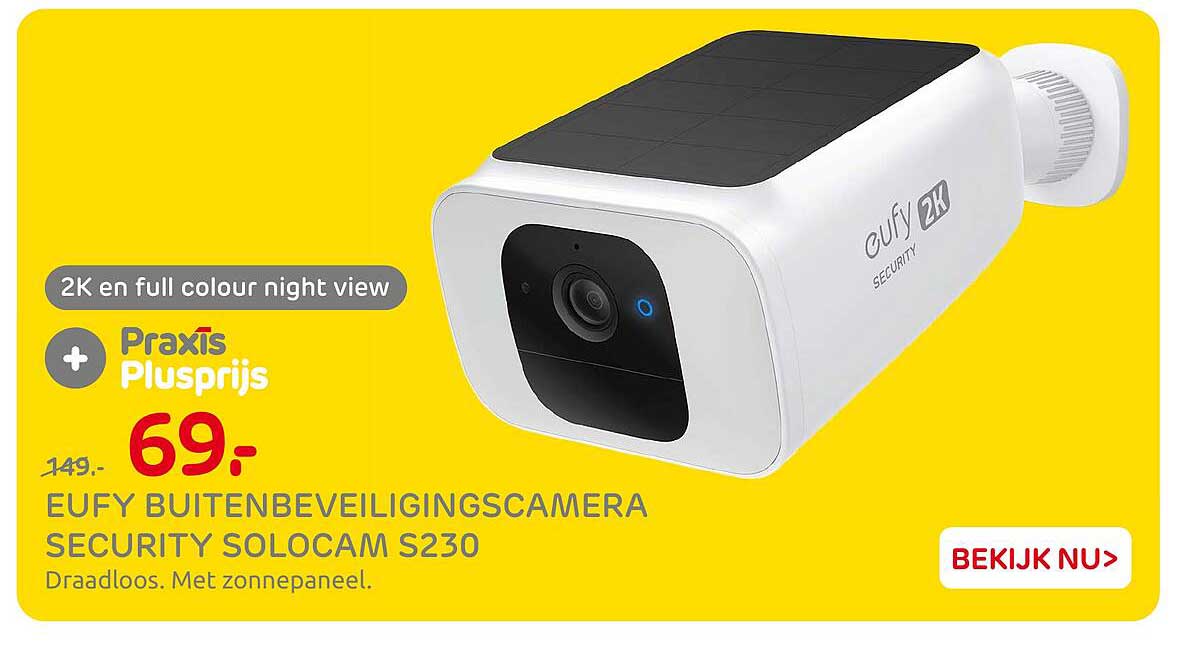 Eufy Buitenbeveiligingscamera Security Solocam S230 Aanbieding bij ...