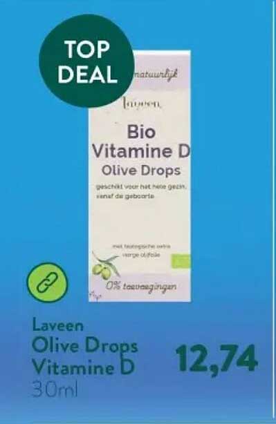 Laveen Olive Drops Vitamine D 30Ml Top Deal Aanbieding bij Holland ...