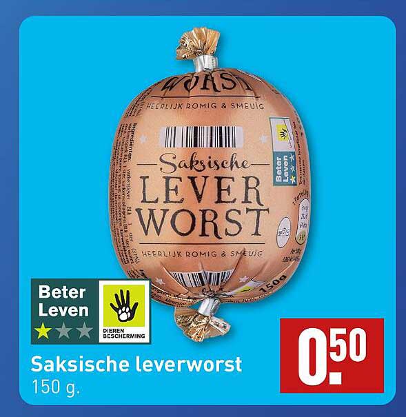 Saksische Leverworst aanbieding bij ALDI