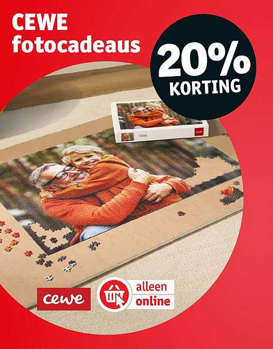 Cewe Fotocadeaus aanbieding bij Kruidvat