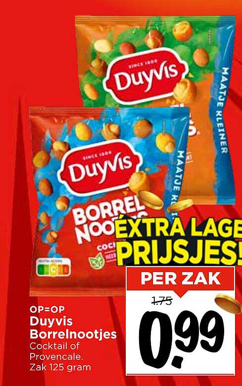 Duyvis Borrelnootjes Aanbieding bij Vomar - FolderFeest.nl