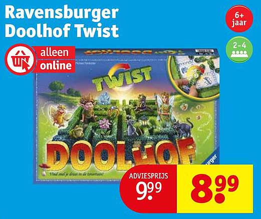 Ravensburger Doolhof Twist aanbieding bij Kruidvat