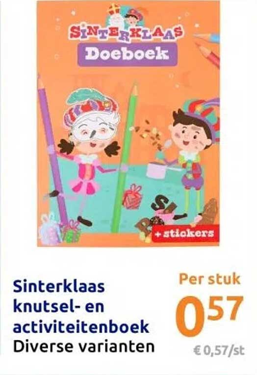 Sinterklaas Knutsel- En Activiteitenboek aanbieding bij Action