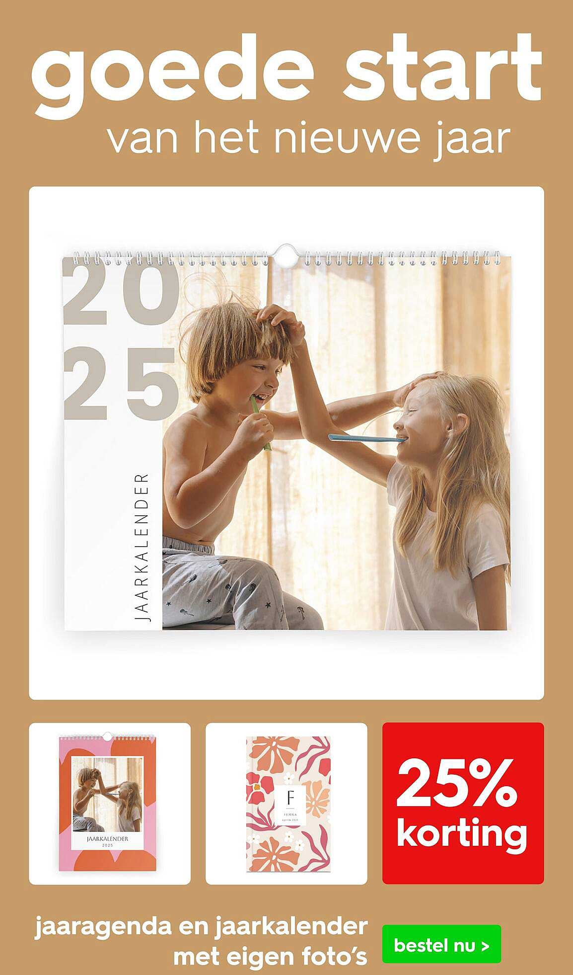 Jaar Kalender 2025 Aanbieding bij HEMA - FolderFeest.nl