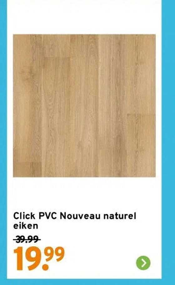 Click Pvc Nouveau Naturel Eiken aanbieding bij GAMMA