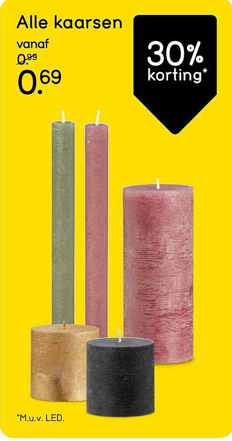 Alle Kaarsen Aanbieding bij Leen Bakker - FolderFeest.nl