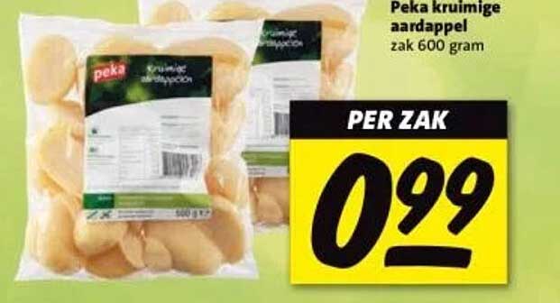 Peka Kruimige Aardappel Zak 600 Gram Aanbieding bij Boni - FolderFeest.nl