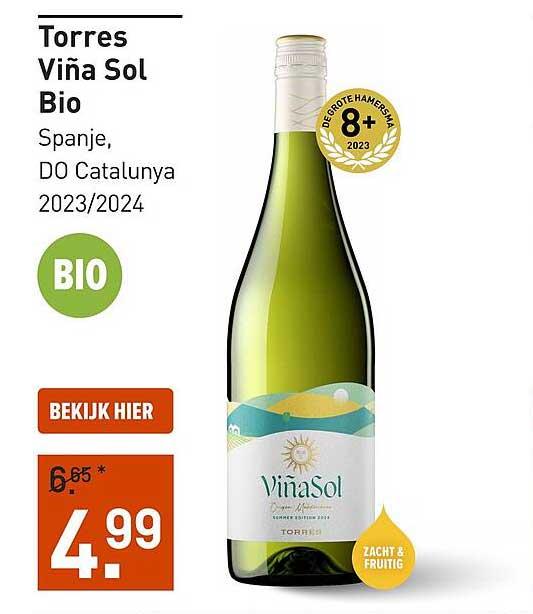 Torres Viña Sol Bio Aanbieding bij Gall & Gall - FolderFeest.nl