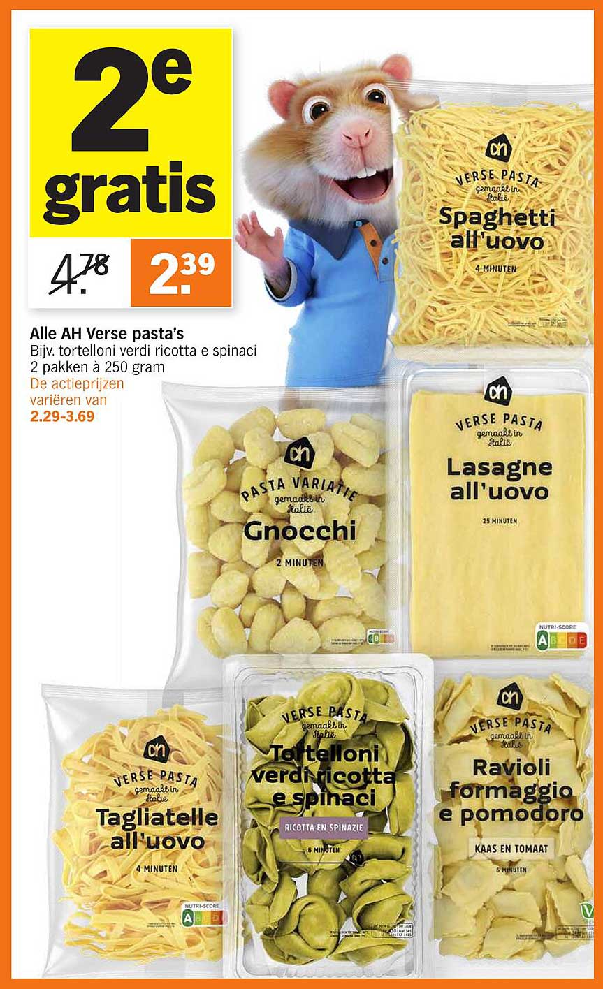 Alle Ah Verse Pasta’s aanbieding bij Albert Heijn